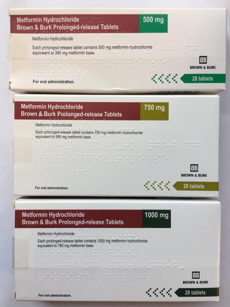 Metformin HydroChloride Prolonged Release Tablets Brown Burk